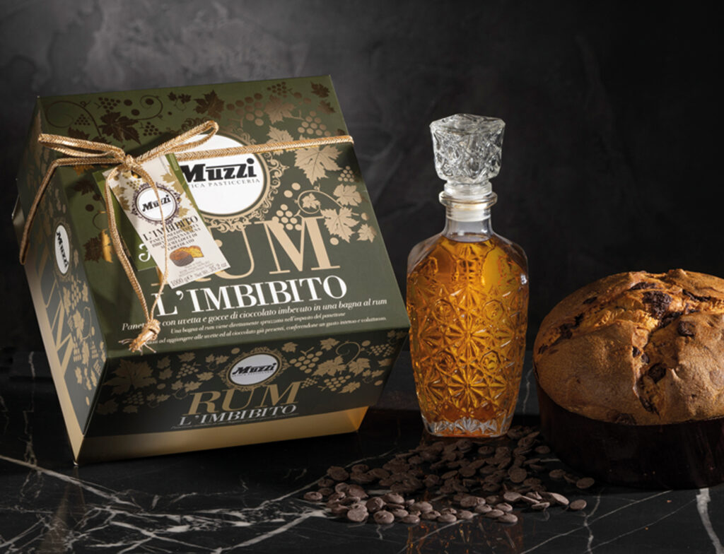 Panettone cu Rom si Ciocolata - Muzzi, 1 kg - Degusteria Francesca